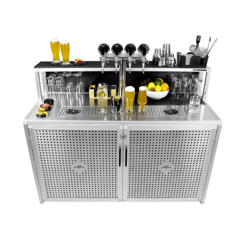 Bar counter - COMPLETE - Omega Station srl - with beer tap / aluminum ...
