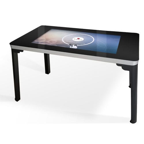 Contemporary table - Quadra Tech - DYMENSION - metal / metal base ...
