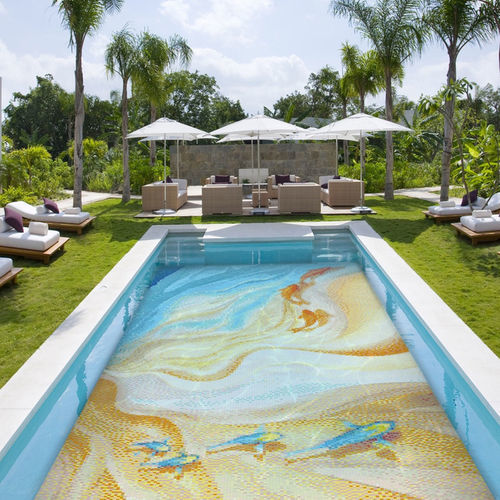 Glass mosaic tile - FISH - TESSERE - indoor / outdoor / pool