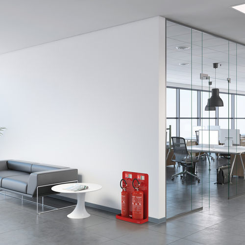 Polypropylene fire extinguisher stand - Frame - DAKEN SPA - red / free ...