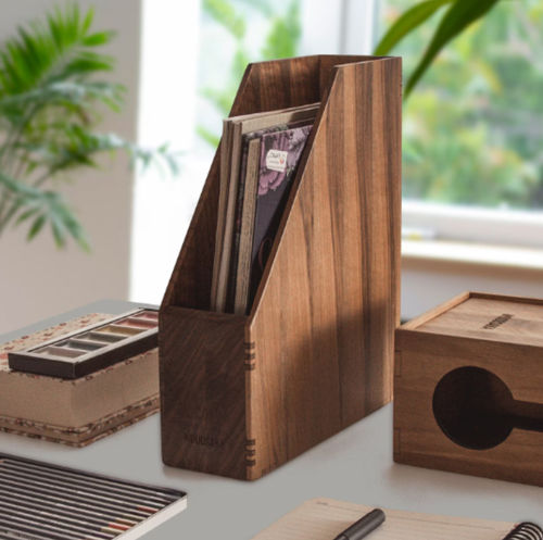 Contemporary magazine rack - RK326 - WOODSAKA KFT. - commercial ...