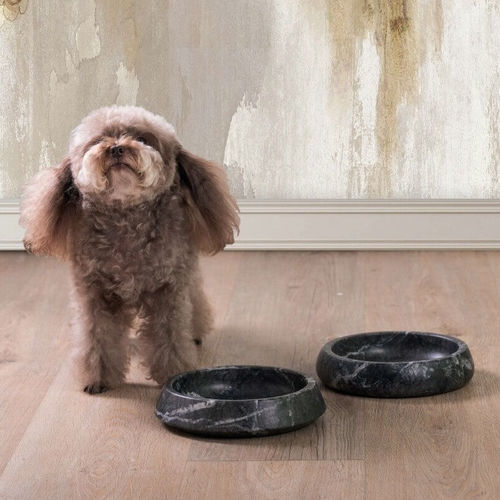 Carrara marble dog bowl - CIOTOLE GEMS SMALL - LABILLA - marble / gray ...