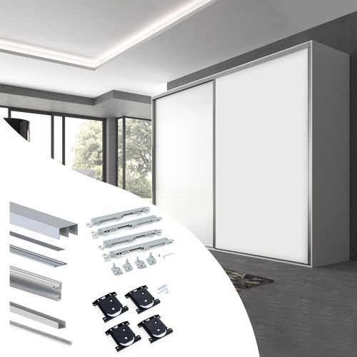 Aluminum sliding system - 6030962 - Emuca SA - for cabinet door / home