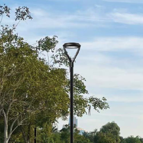 Urban lamp post - LUNA RING - Beyond Lighting - contemporary / aluminum ...