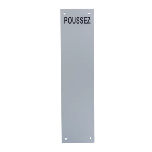 Door signage plate - POUSSEZ - Bilcocq-Duval - fixed / anodized ...