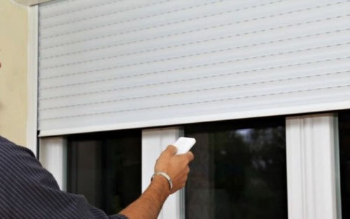 Roller shutter - SYSTEMHOUSE - wood look / window / brown