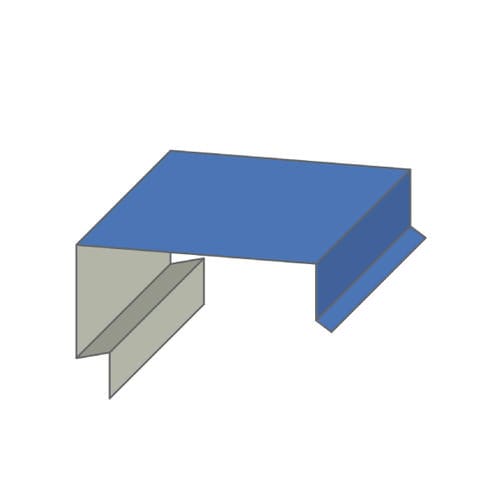 Galvanised steel capping - 48 - PROFIL C - custom