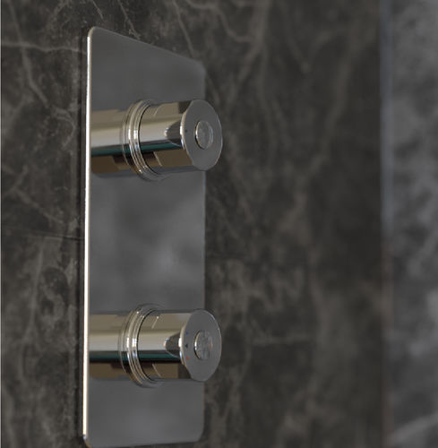 Shower mixer tap - Grandsire Paris - built-in / brass / bathroom