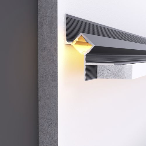 Aluminum profile - ILLU A - DHER - corner / for ceiling / interior
