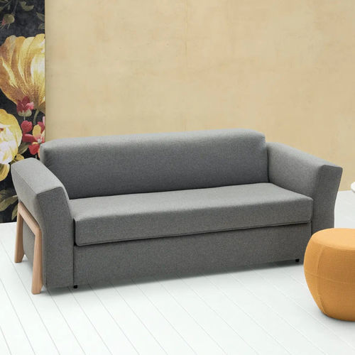 Bed sofa - PERSEO - TM Leader Contract - contemporary / fabric / wooden