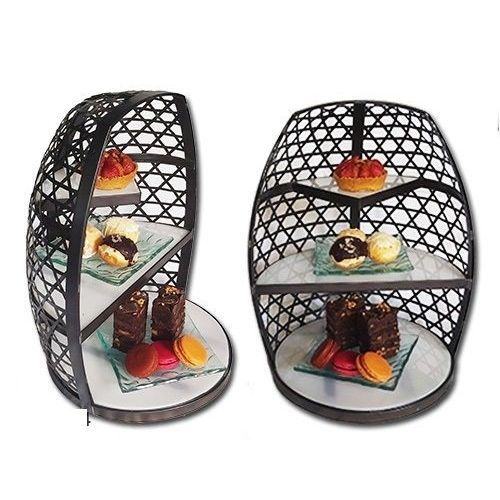 Food display rack - SNAP-4 - Beyond Menus - countertop / brass / one-sided