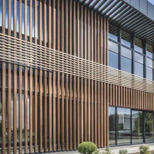 Strip cladding - STACK - Woodoo - glue-laminated wood / hardwood ...