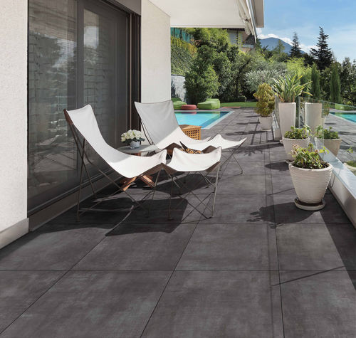 Stone tile - BERDING BETON GmbH - matte / indoor / outdoor