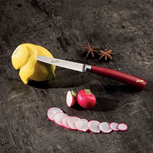 Paring knife with resin handle - ELEGANCE 11 RED - Berkel - with ...