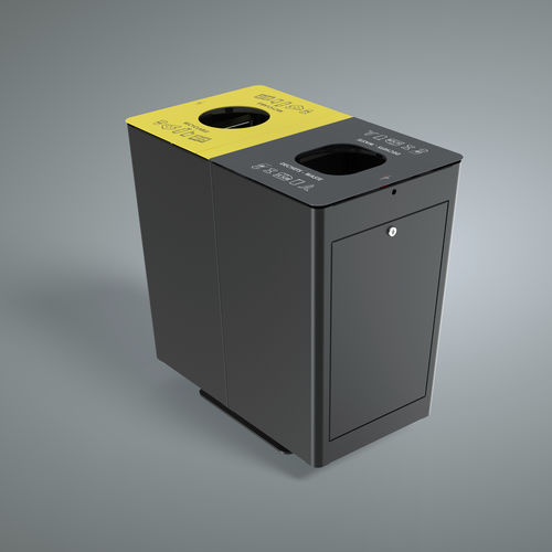 Public trash can - CORE DUO - Sarragala - floor-standing / thermo ...
