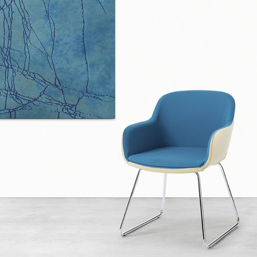 Contemporary visitor chair - ERSILIA - Gierre Sedute - indoor / fabric ...