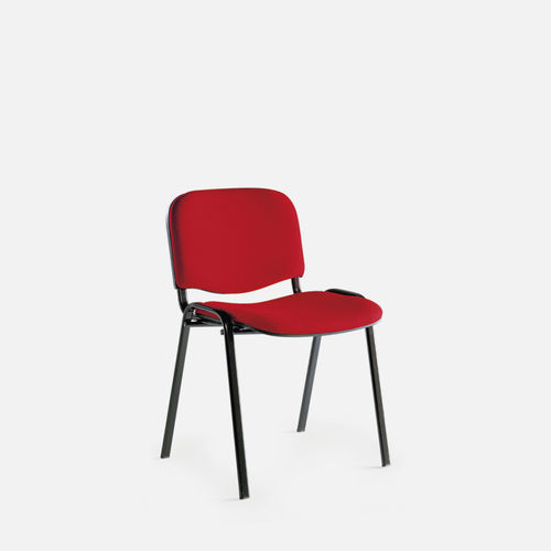Contemporary visitor chair - ISO - Gierre Sedute - indoor / PVC / fabric