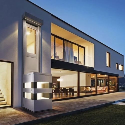 Electric elevator cabin - QUATTROPORTE - Ascendor GmbH - building / outdoor