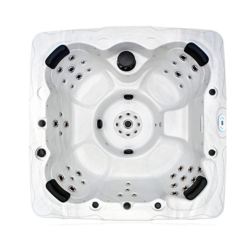 Above-ground hot tub - CS-7 - Catalina Spas - square / 7-person / wooden