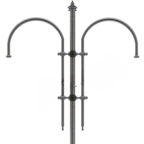 Galvanized iron lamp post arm - COD 342 - EUROCOM SRL