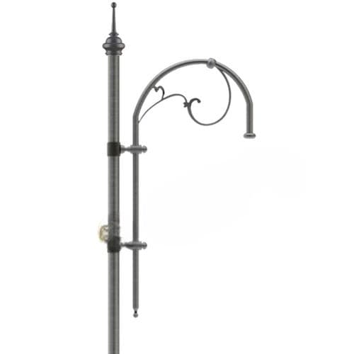 Galvanized iron lamp post arm - COD 350/A - EUROCOM SRL
