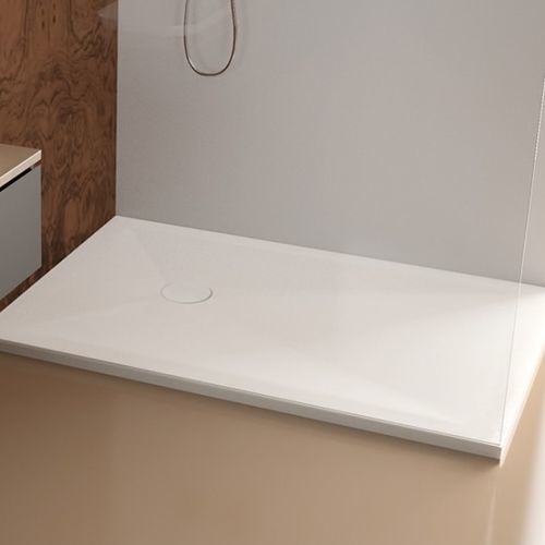Rectangular shower tray - JO' - Ceramica Althea - raised / ceramic / custom