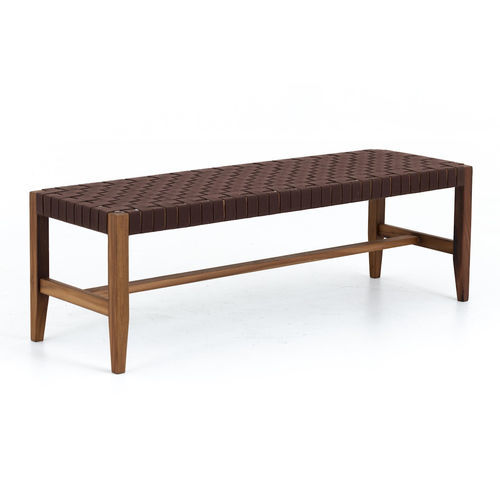 Contemporary bench - DANTONA - FLAMANT - wooden / cotton / without backrest