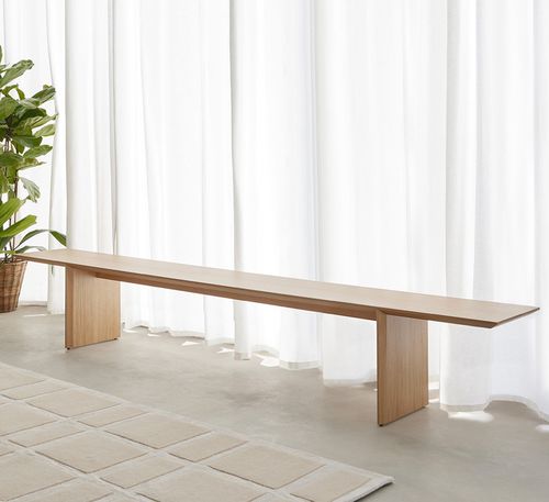 Contemporary bench - VELASCA - punt mobles - oak / without backrest ...