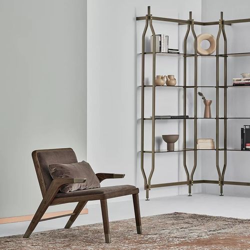 Contemporary armchair - LADY - BONTEMPI CASA - leather / full-grain ...