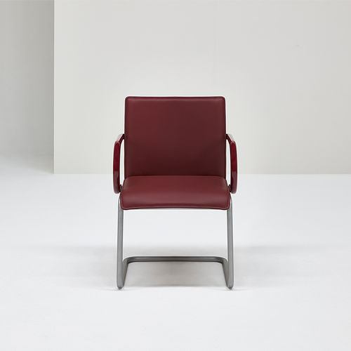Contemporary visitor chair - SCHULTZ - Nienkamper - indoor / leather ...