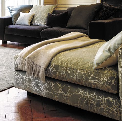 Upholstery fabric - VELVET MARBLE - Fischbacher 1819 - patterned ...