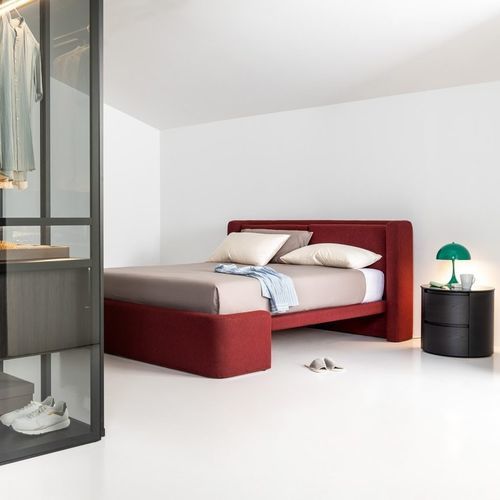 Double bed - Dimora - Kristalia - contemporary / upholstered / with ...