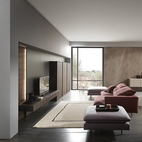 Contemporary TV wall unit - FRAME - MODULNOVA - wooden / modular / with ...