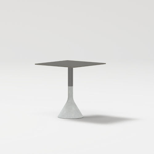 Contemporary table - NECK - POINT - painted aluminum / thermo-lacquered ...
