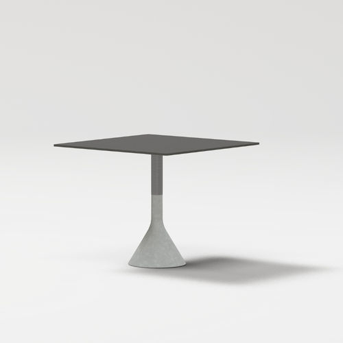 Contemporary table - NECK - POINT - painted aluminum / thermo-lacquered ...