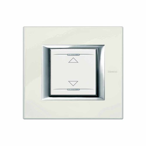 Roller shutter switch - H4651M2 - Bticino - push-button / recessed / double