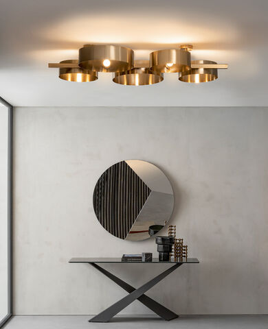 Contemporary ceiling light - LED LOOP P5 - Riflessi - ring-shaped ...