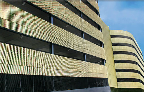 Metal metal mesh - WESTFIELD STRATFORD - James & Taylor - cladding ...