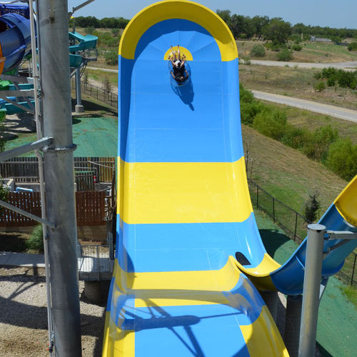 Upright slide - BOOMERANGO™ - WhiteWater - for water park / multiple ...