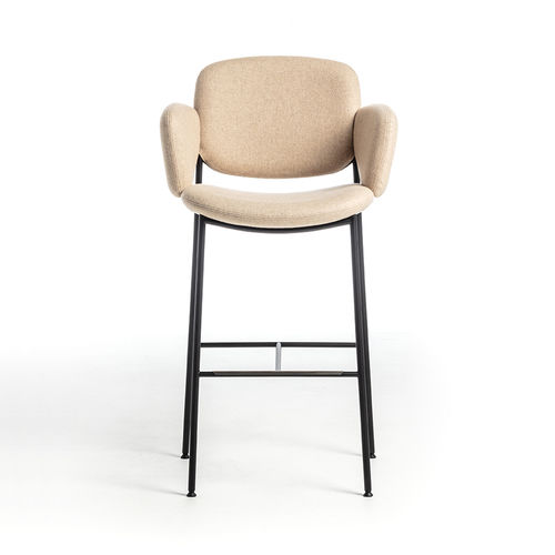 Scandinavian design bar chair - Macka ST - arrmet - leather / fabric ...