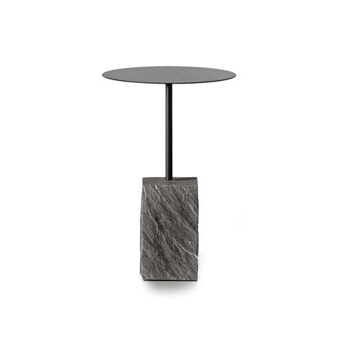 Original design pedestal table - Rocks 45 - arrmet - painted metal ...