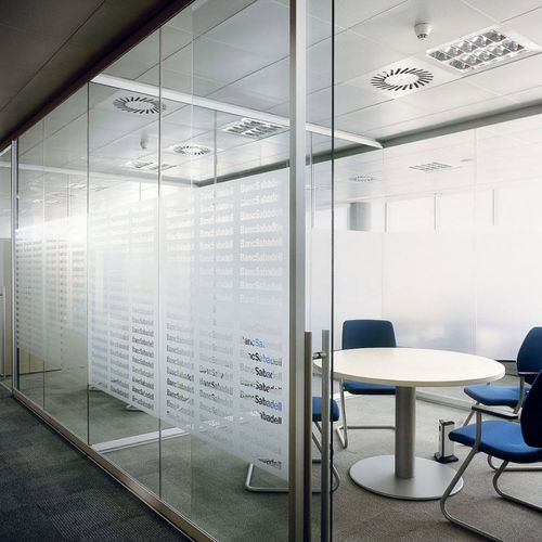 Removable partition - P600 - Arlex - with glass panel / commercial ...