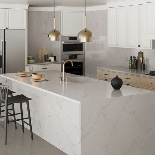Silestone® countertop - Le chic : Victorian Silver - Cosentino - kitchen / gray / polished
