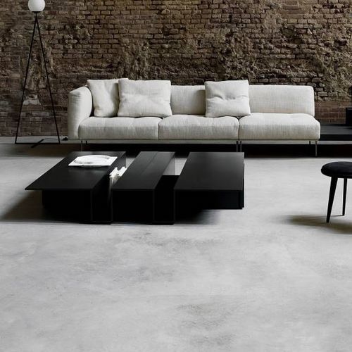 Contemporary coffee table - GREK - Living Divani - MDF / aluminum / MDF ...