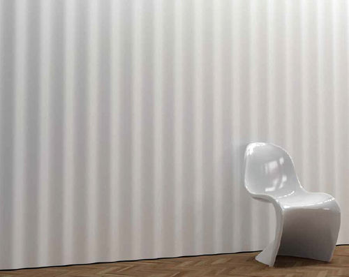 Wall-mounted decorative panel - CORRUGATED - Armourcoat USA - plaster / 3D