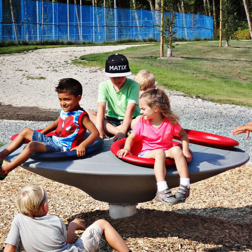 Children's playground spinner - CAROUSEL - KOMPAN - for playground