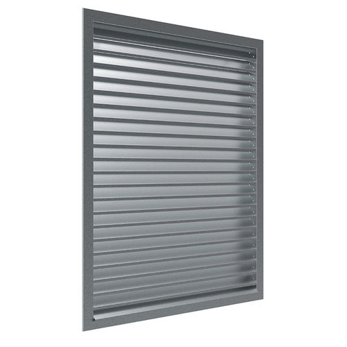 Stainless steel ventilation grill - PZZN - Systemair - galvanised steel ...