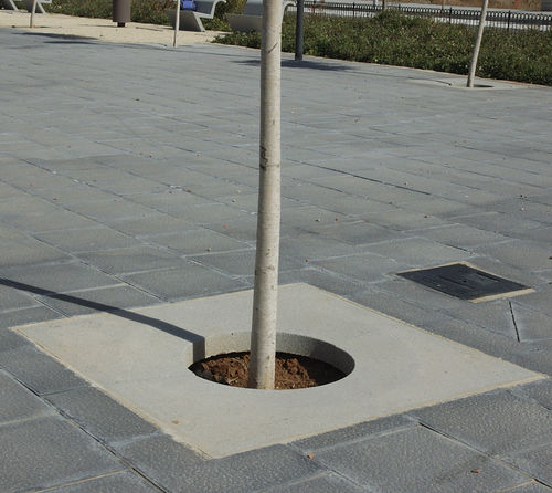 Square tree grate - ICARIA - Escofet - concrete