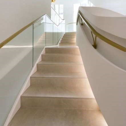 Straight staircase - MOLEANOS - LUSOROCHAS NATURAL STONE - marble step ...