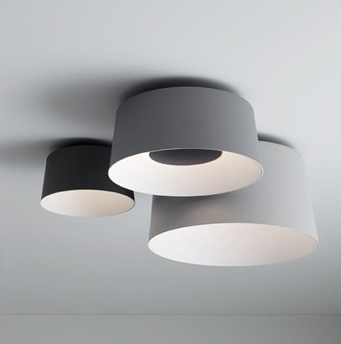 Contemporary ceiling light - Tube - VIBIA LIGHTING - round / aluminum / LED